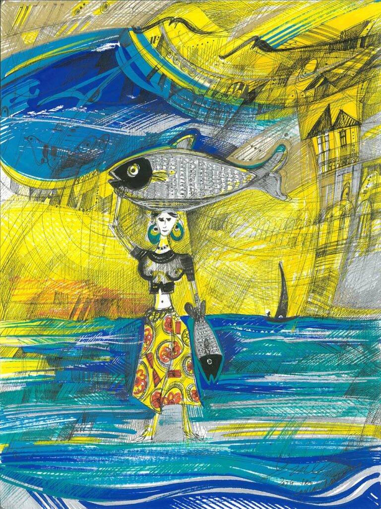 Luka Brase – Sri Lanka Fish, 2024, 30x20cm | WineExpert